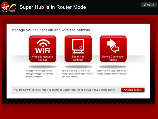 How Do I Change The Password On My Hubs Settings Page Virgin Media